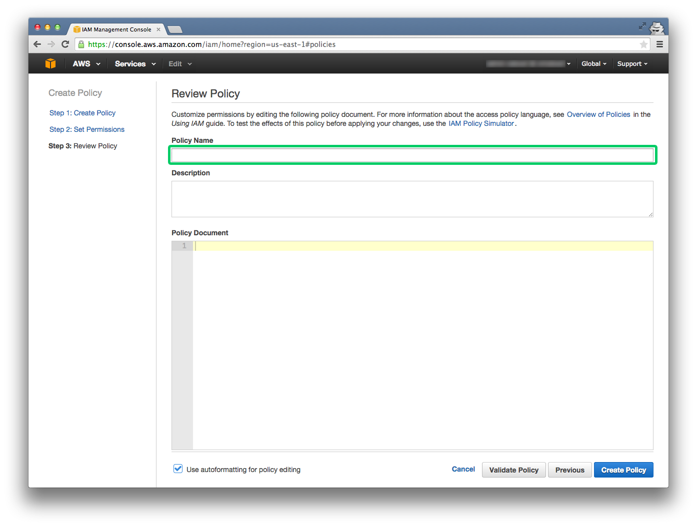 HowTo Create An IAM Policy Dowd And Associates