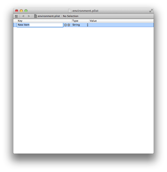HowTo: Set an Environment Variable in Mac OS X - $HOME/ .MacOSX/ environment. plist - Dowd and ...