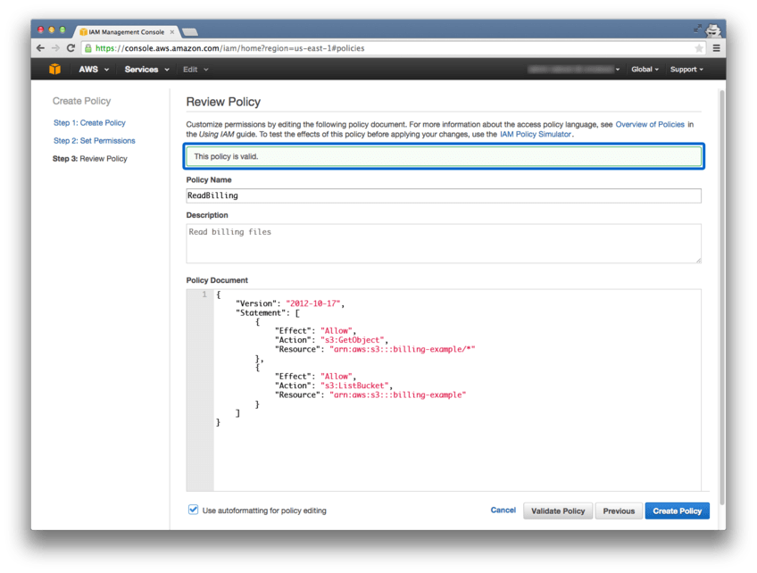 HowTo: Create an IAM Policy - Dowd and Associates