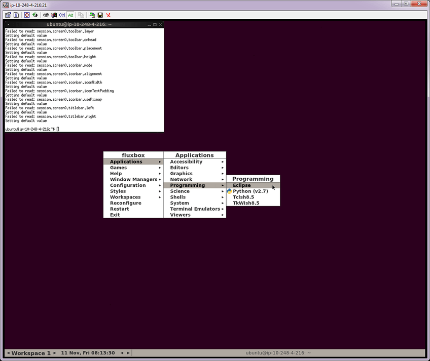 HowTo: Using X Windows remotely on our instances via Windows - Dowd and ...
