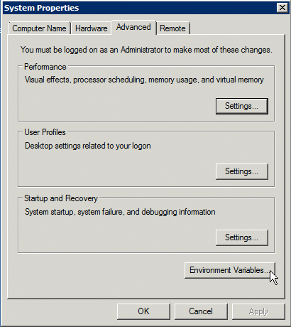 HowTo: Set an Environment Variable in Windows - GUI - Dowd and Associates
